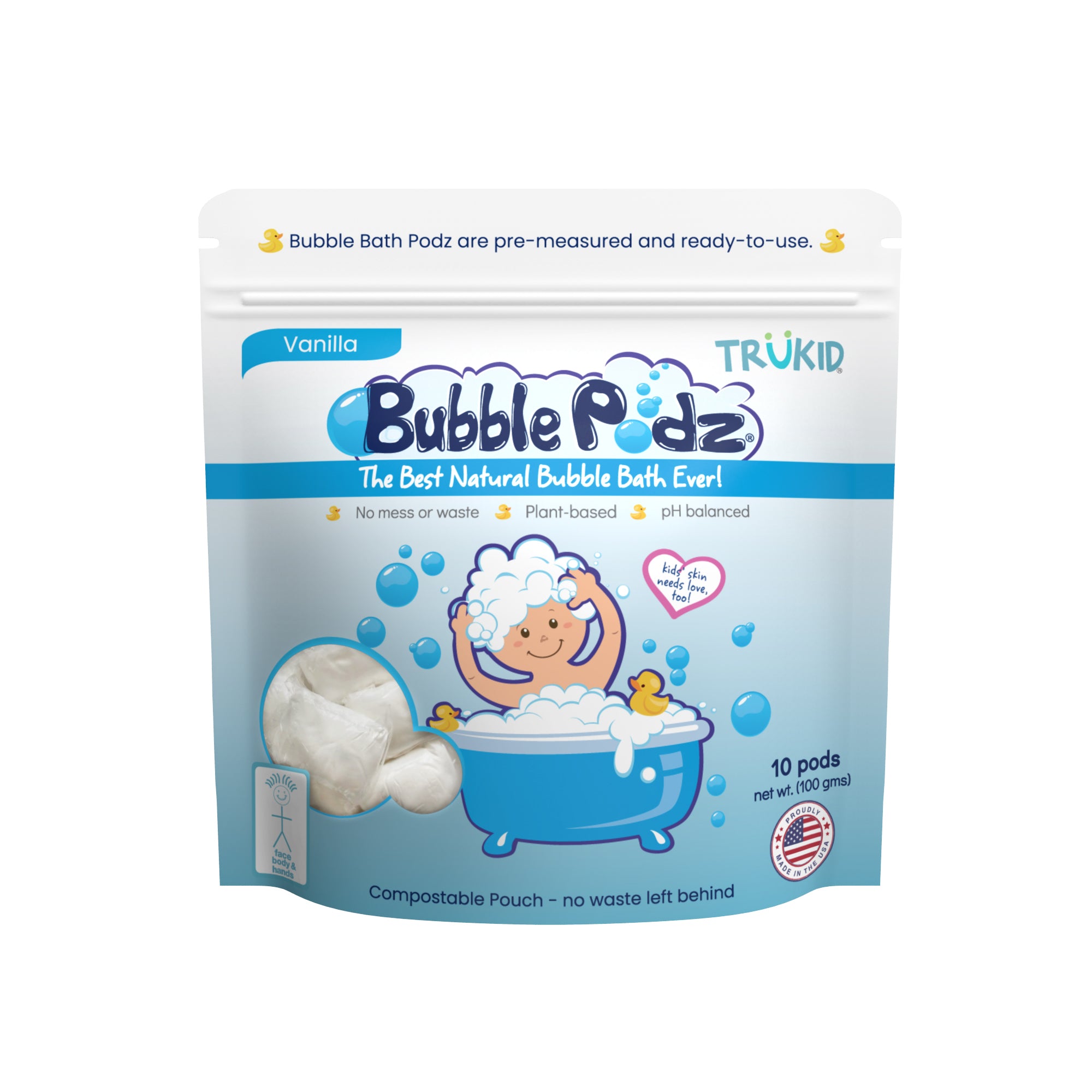 Bubble Podz: Vanilla Scented Bubble Bath – Trukid